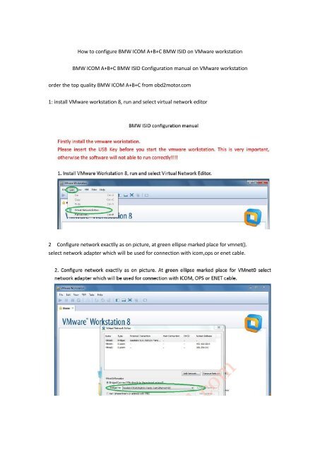 How to configure BMW ICOM A+B+C BMW ISID on ... - OBD2Motor