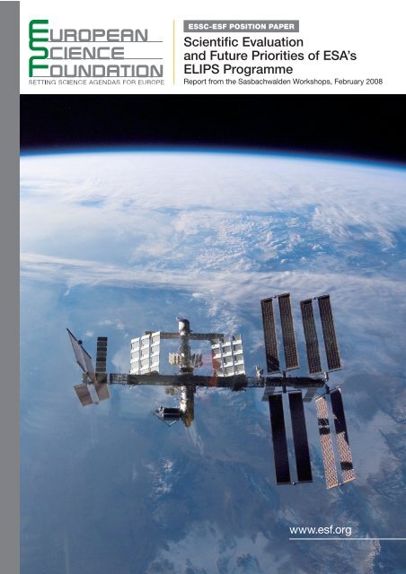 Scientific Evaluation and Future Priorities of ESA's ELIPS Programme