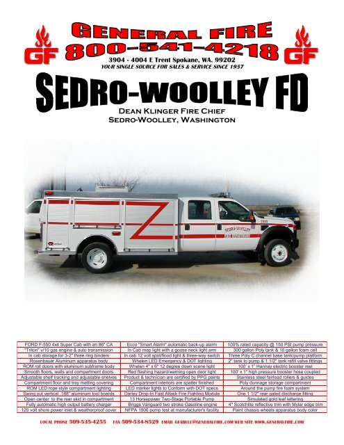 Dean Klinger Fire Chief Sedro-Woolley, Washington - General Fire ...