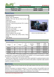 Diesel Generating Set BF-C1000-60 - Baifa Power - Generators