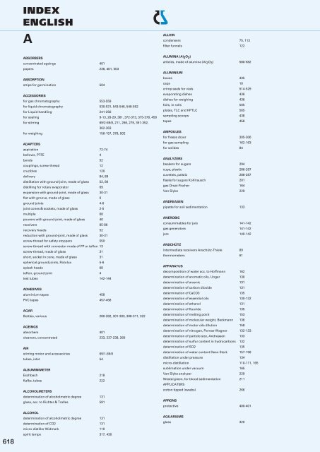 index english A-Z, pages 618-638 - Witeg