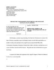 Order Granting Motion for Admission Pro Hac Vice - The Public Index