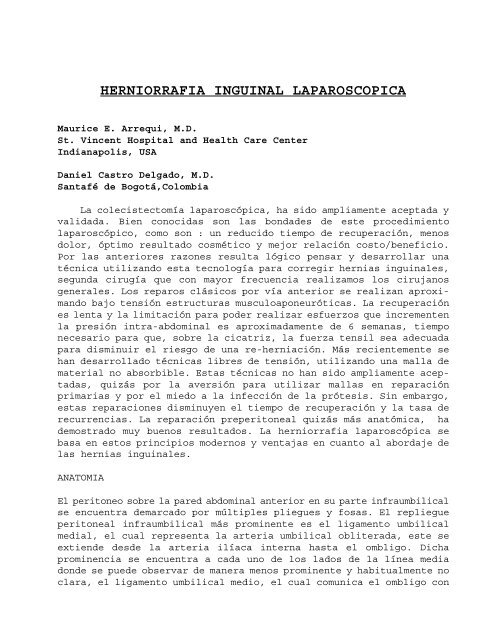 HERNIORRAFIA INGUINAL LAPAROSCOPICA