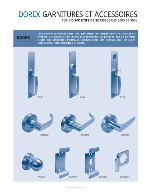 DOREX GARNITURES ET ACCESSOIRES - Canaropa