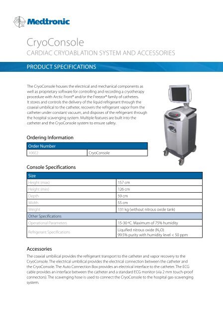 CryoConsole - Medtronic CryoCath LP
