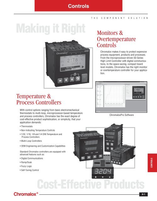 Controller Overview - Chromalox Precision Heat and Control