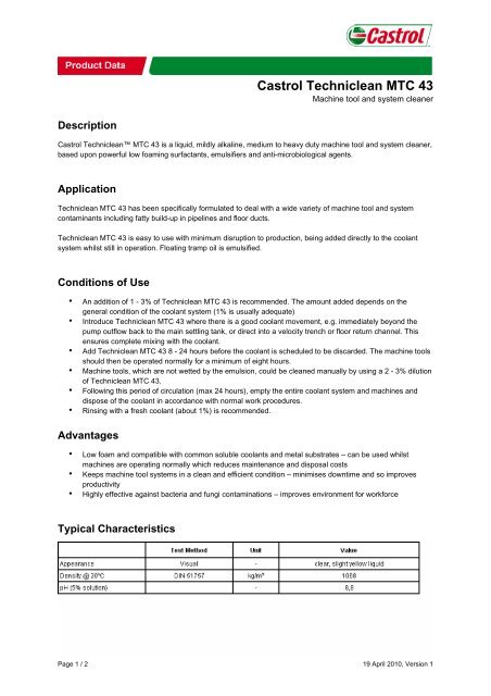 Castrol Techniclean MTC 43