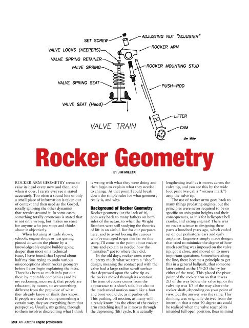 Rocker Geometry - Aera