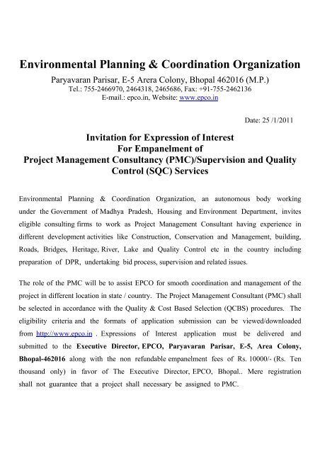 Environmental Planning & Coordination Organization - EPCO