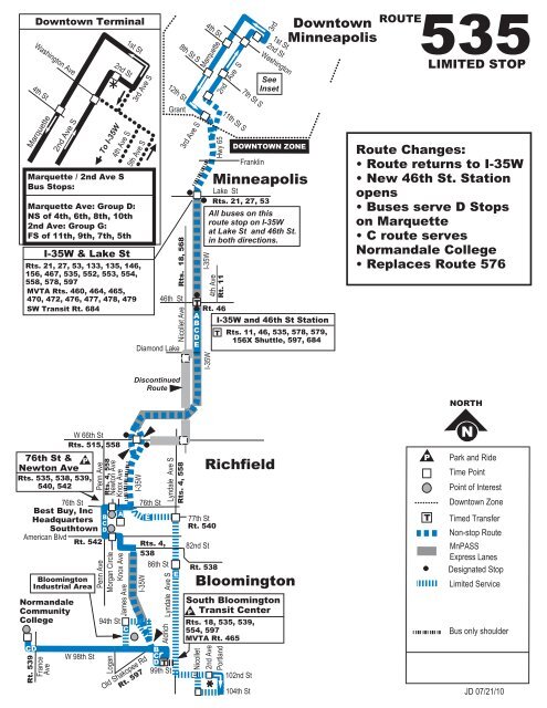Route 535 - Metro Transit