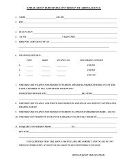 Application form for Fresh Arms License - Delhi Police