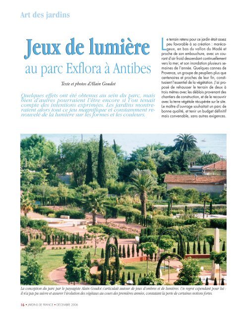 Parc Exflora , Antibes (Jardins de France, dÃ©cembre 2006)
