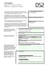 Form CH1 â Legal charge of registered estate - Land Registry