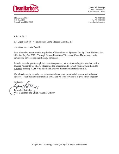 To use this template: - Clean Harbors