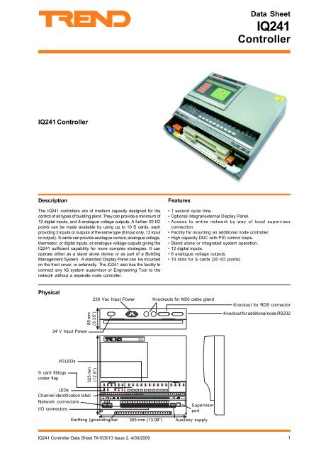IQ241 Controller - Trend