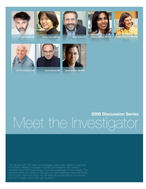 Meet the Investigator Pamphlet 2 - Harvard Medical School