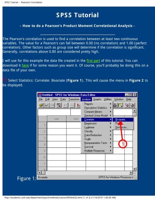 Spss Tutorial Pearsons Correlation 