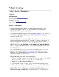 pediatric survival guide - McMaster Pediatrics Residency Program