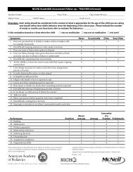 NICHQ Vanderbilt Assessment Scale - Multicare Associates