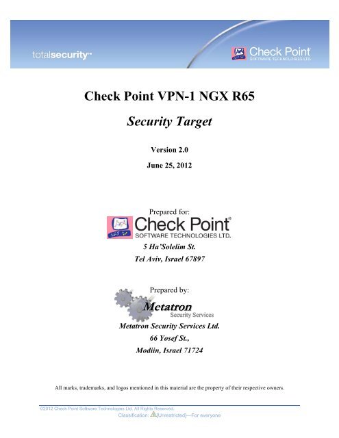 Security Target - Common Criteria