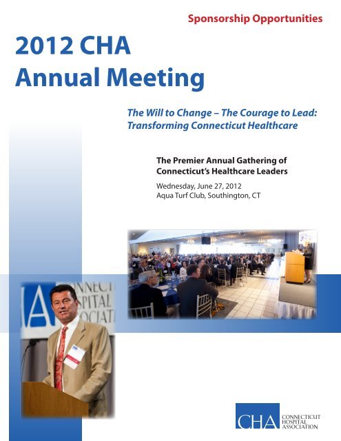 2012 CHA Annual Meeting - Connecticut Hospital Association
