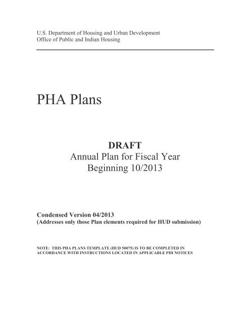 PHA Plans - Housing Authority of New Orleans