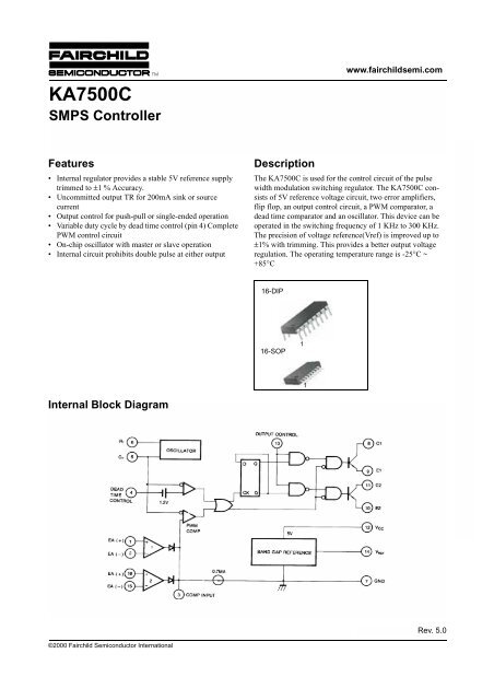 KA7500C - Datasheet Catalog