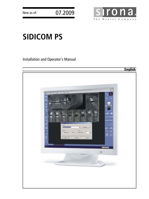 SIDICOM PS - Sirona Support
