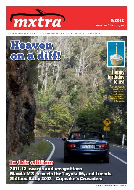 August - Mazda MX-5 Club of Victoria & Tasmania