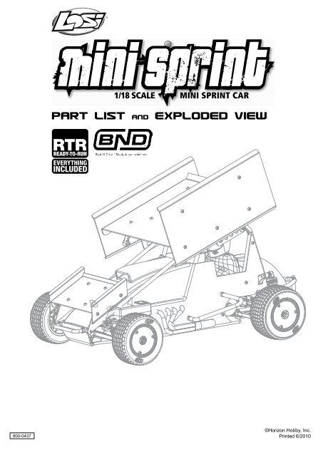 PART LIST AND EXPLODED VIEW - Losi