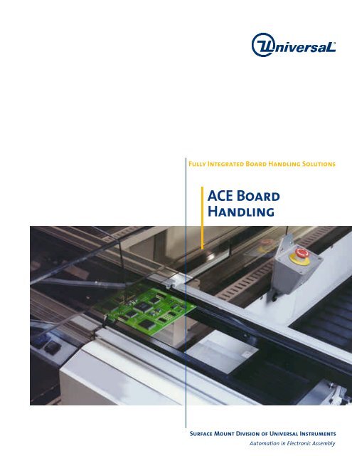 ACE Board Handling - Universal Instruments Corporation