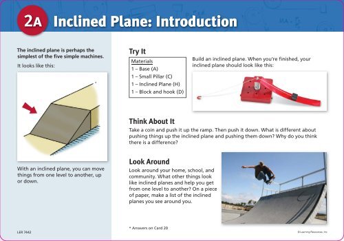 Simple Machines Activity Cards Set (369k file) - Learning Resources