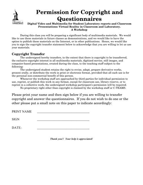 Copyright Transfer Form