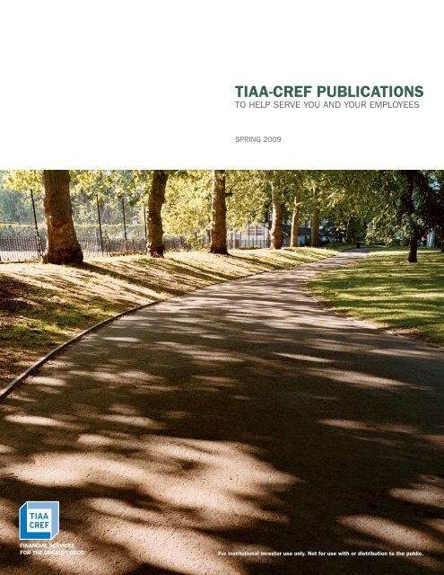TIAA-CREF Publications Catalog