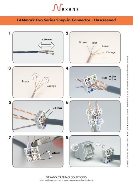 LANmark Evo Series Snap-in Connector . Unscreened - Nexans