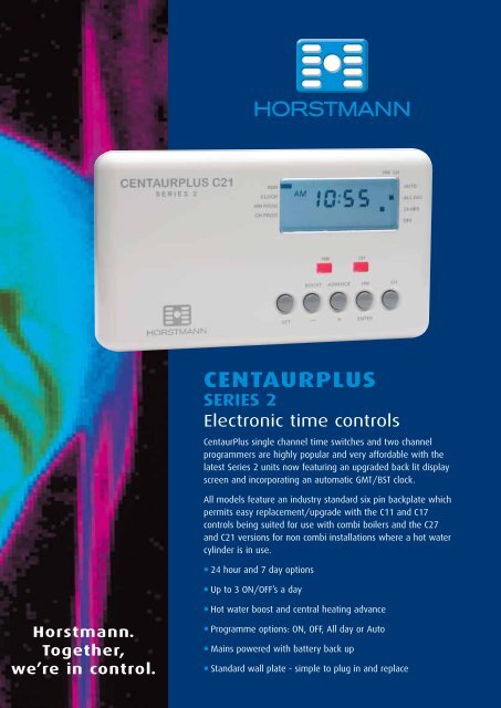 CentaurPlus Datasheet - Horstmann