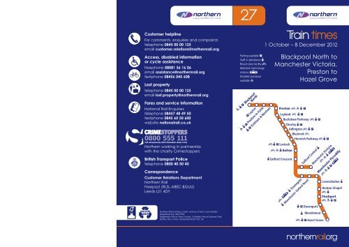 Northern Timetable 27.indd - Northern Rail