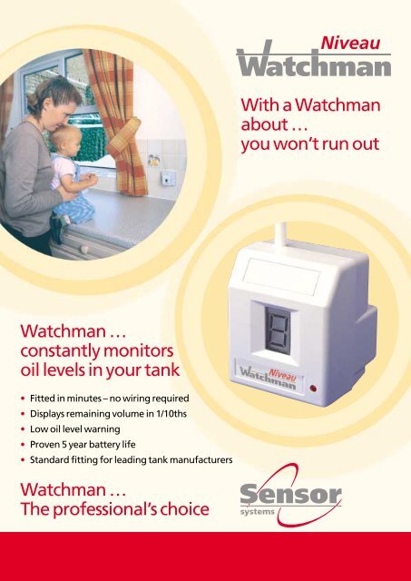 WatchmanNiveau leaflet - Bell Flow Systems