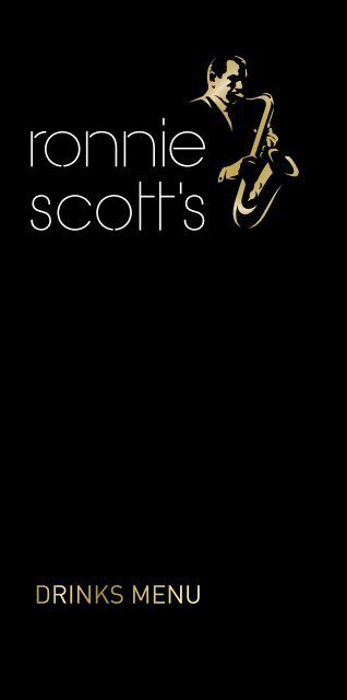DRINKS MENU - Ronnie Scott's Jazz Club