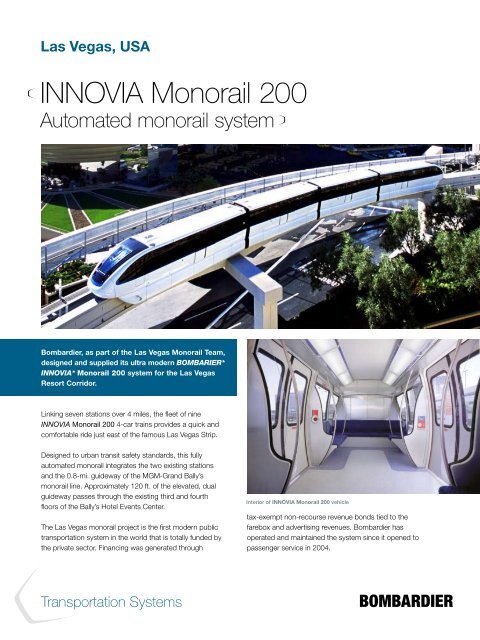 INNOVIA Monorail 200