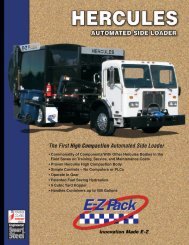 Hercules Dedicated Residential Front Loader - EZ Pack Trucks