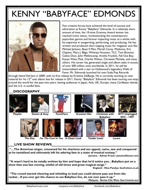 KENNY “BABYFACE” EDMONDS