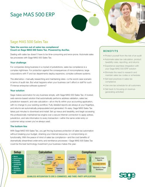 Sage MAS 500 Sales Tax - aSa Rebar Software