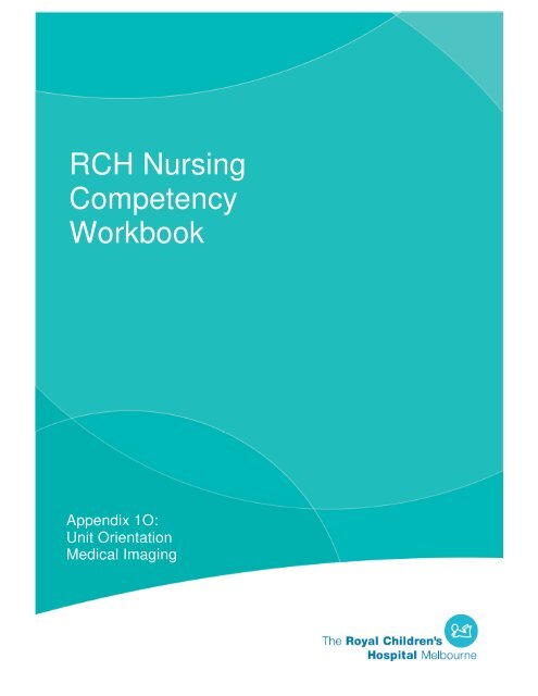 RCH Nursing Competency Workbook - The Royal Children's Hospital