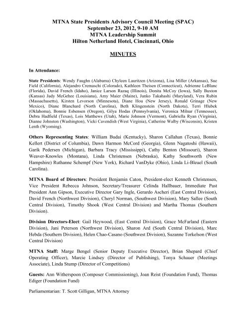 September 2012 - Music Teachers National Association