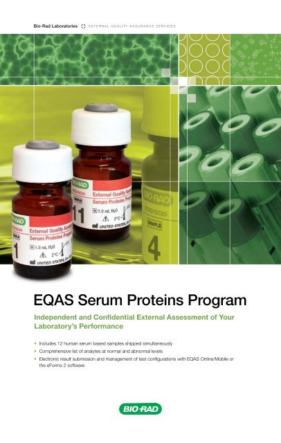 EQAS Serum Proteins Program - QCNet