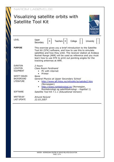 Visualizing satellite orbits with Satellite Tool Kit - AGI