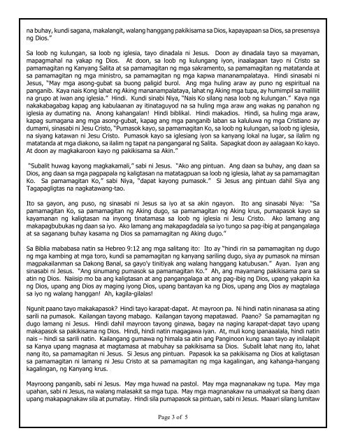 ilang tunay na espiritual