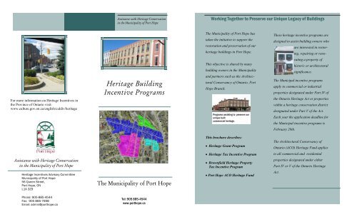 HIAC Brochure - Port Hope