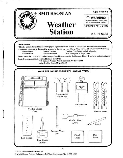 Weather Station - The Smithsonian Online Store